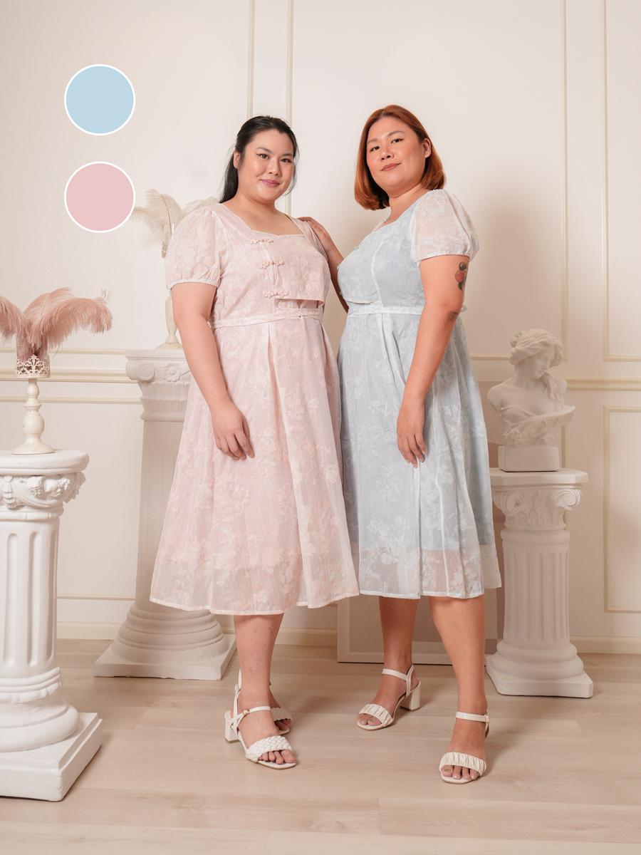 AYUMI Pastel Long Cheongsam Qipao Dress – Curvery